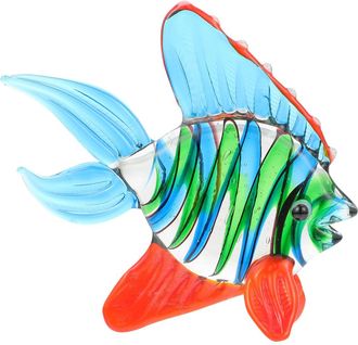 Amosfun LIFKOME Glas Tropische Fische Figuren Sammlerst&uuml;cke Ornament, Glas Meer Tier Figur f&uuml;r Aquarium Lebendige Glas Fisch Skulptur Aquarium Glas Kunst Figu