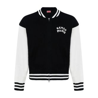 Kenzo Homme, Pulls, Noir, Taille: XL Varsity Bomber Jacket