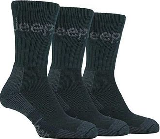 Jeep Lot de 3 paires de chaussettes pour homme Jeep Terrain Taille 39-45 - Vert