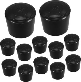 Soimiss 12 Stück Teiliges rutschfeste Gummischutzkappen für Stuhl und Tischbeine Strapazierfähige Bodenschoner Geräuschdämpfend Vielseitig für Zuhause Büro un