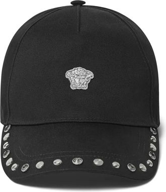 Versace casquette en coton - Noir