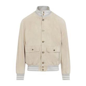 Ralph Lauren Purple Label Bomberjacke - - Jackets - Herren - Beige - M