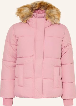 Abercrombie & Fitch Steppjacke Mit Abnehmbarem Kunstfell rosa