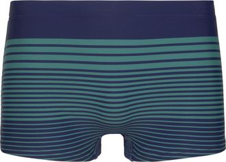 s.Oliver Herren Boxer-Badehose mit seitlichem Logoprint in Navy-Petrol