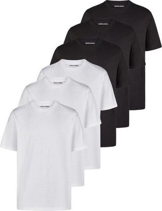 Jack & Jones T-Shirt Herren Basicshirt JACJEANS UNDERWEAR 6er Pack Regular Fit (Vorteilspack, 6-tlg) Kurzarm Tee Shirt mit Rundhalsausschnitt