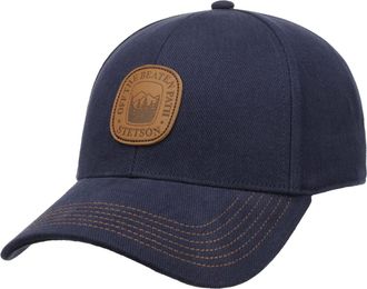 Stetson Off The Beaten Path Cap Herren Gef&uuml;ttert Baumwolle Lederpatch Gr&ouml;&szlig;enverstellbar Herbst Winter dunkelblau One Size