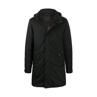 Moorer Schwarze Gesteppte Daunenjacke mit Kapuze - - Coats - Herren - Schwarzk - 5XL