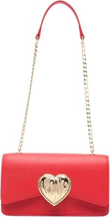 Love Moschino Femme, Sacs, Rouge, Taille: ONE Size Flap Shoulder Bag