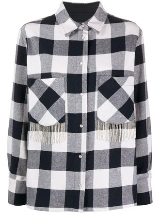 Woolrich chemise frang&eacute;e &agrave; carreaux - Bleu