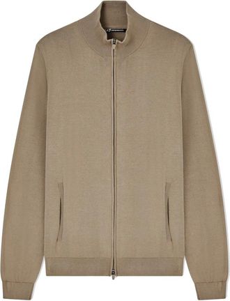 Emporio Armani Emporio Armani Ea7, Homme, Sweatshirts et sweats &agrave; capuche, Beige, Taille: M Gilet Cardigan Zipp&eacute; en Coton