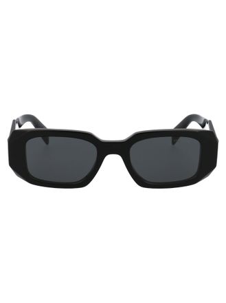 Prada 0PR Bold Geometric Acetate Sunglasses - Black