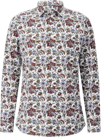 Eton Slim-Fit Hemd mit floralem Muster