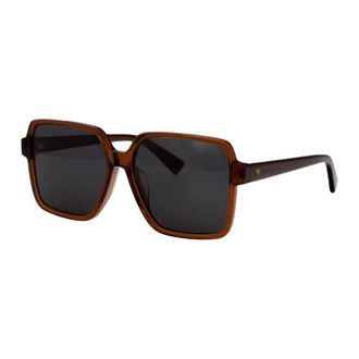 Bottega Veneta Femme, Accessoires, Brun, Taille: 59 MM Lunettes de soleil carr&eacute;es oversize