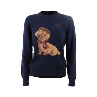 MC2 Saint Barth Pull New Queen - Femme - Pulls - Bleu - Taille: 38 FR