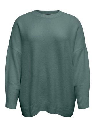 Vero Moda Curve Strickpullover VMCBOOM LS O-NECK PULLOVER GA NOOS CUR