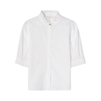 Busnel Femme, Blouses et Chemises, Blanc, Taille: 46 FR Mica Blouse &agrave; Manches Courtes