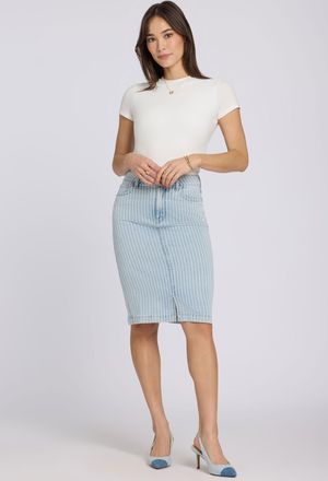 NYDJ Hoch sitzender Jeansrock