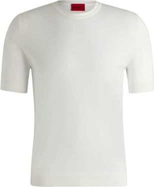 HUGO BOSS Hommes San Carl-CV Pull en Maille Slim &agrave; Manches Courtes