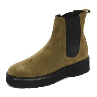 Tod's Gr&uuml;ner Wildleder Stiefelette mit Elastik - - Shoes - Damen - Gr&uuml;n - 37 EU