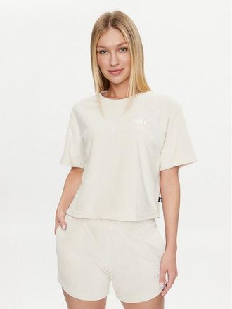 Puma T-Shirt Ess Elevated 677947 Écru Regular Fit