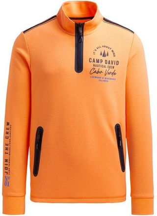 Camp David Sweater mit Rei&szlig;verschluss-Taschen