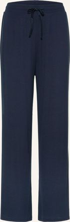 HUGO BOSS Schlafhose Shiny blau