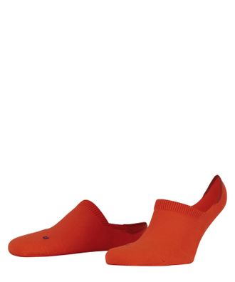 Falke Unisex Füßlinge Cool Kick Invisible U IN weich atmungsaktiv schnelltrocknend unsichtbar einfarbig 1 Paar, Orange (Flash Orange 8034), 44-45