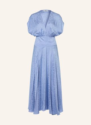 Maje Jacquard-Kleid blau