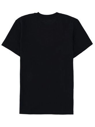 Moncler Logo-Embroidered Cotton T-Shirt - Black
