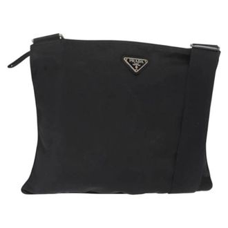 Prada Sac bandouli&egrave;re vintage en nylon Pre-owned - Femme - Pre-owned - Noir - Taille: ONE Size