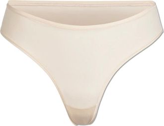 SKIMS Skims, Femme, Sous-v&ecirc;tements, Beige, Taille: 40 FR Thong Fits Everybody