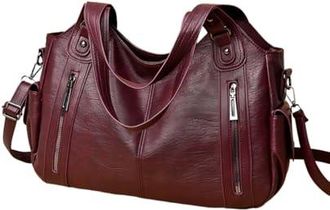 Generic Sac à main fourre-tout à bandoulière pour femme, sacoche de créateur, sac à main avec poignées supérieures, sac à bandoulière de grande capacité, bord