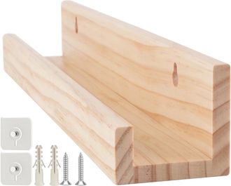 Generic Wandregister-Organizer, Aufzeichnungsbildschirm, Wandmontage, Holzhalterung, Wandmontage, Alben, Zeitschriften, Fotos, Organisationsregal, Regal f&uuml;r L