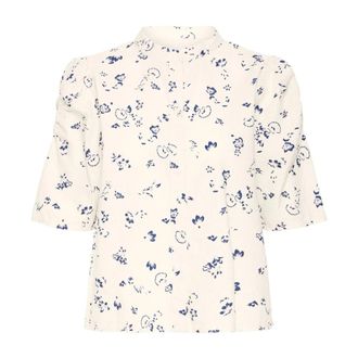 Ichi Blueprint Outline Flower - 900 - - Blouses & Shirts - Damen - Mehrfarbig - L