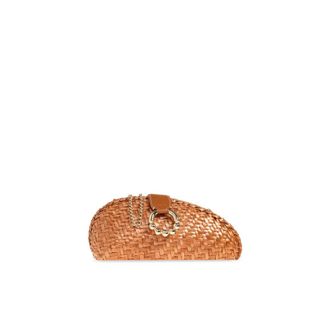 Rodo Femme, Sacs, Brun, Taille: ONE Size Logo Clutch