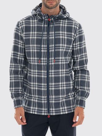 Kiton Tartan-Kapuzenjacke aus Baumwolle mit Rei&szlig;verschluss