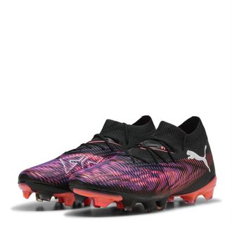Puma Damen Future 8 Match Schn&uuml;rsenkel Fu&szlig;ballschuhe f&uuml;r Kunstrasen (Schwarz/Lila)