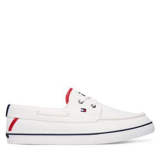 Tommy Hilfiger Sneakers aus Stoff Tommy Hilfiger Th Boat Vulc Sneaker Canvas FM0FM05877 Wei&szlig;