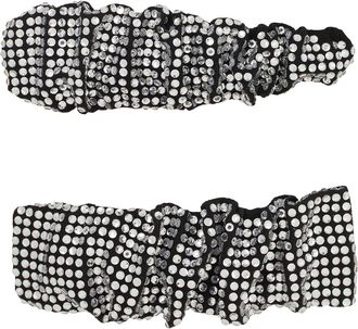 8 by YOOX WRINKLED GLITTER HAIRCLIP SET