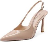 Queen Helena Slingback avec talon haut d&eacute;collet&eacute; femme K4512, beige, 41 EU