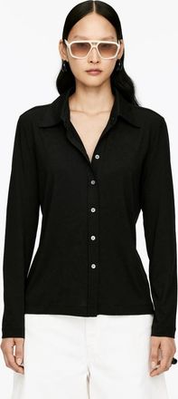 Arket Hemd Aus Lyocell-Mischung -Schwarz