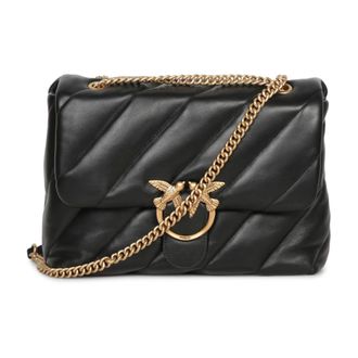 Pinko Pinko, Femme, Sacs, Noir, Taille: ONE Size Big Love Bag Puff Maxi Quilt