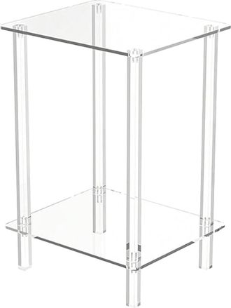 Generic Kleiner Beistelltisch, transparenter Acryl-Beistelltisch, multifunktionales Organizer-Regal f&uuml;r Hotel, Schlafsaal, Wohnung, Restaurant, Badezimmer, Wo