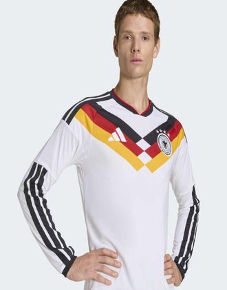 adidas adidas Performance - Allemagne 2026 - Maillot domicile authentique &agrave; manches longues - Blanc