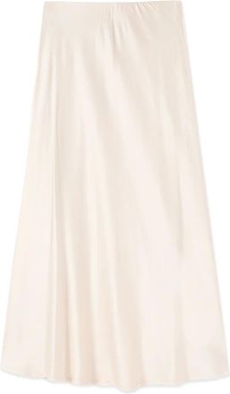 Oltre Femme, Jupes, Blanc, Taille: 40 FR Jupe en satin de viscose