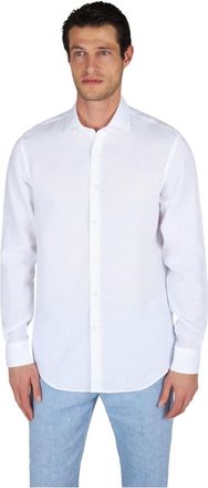 Paul & Shark Homme, Chemises, Blanc, Taille: 2XL Camicia Lino Soffio