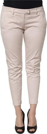 Versace Jeans Couture Femme, Pantalons, Beige, Taille: W32 Low Waist Tapered Cropped Pantalons