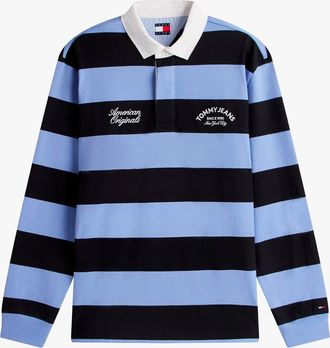 Tommy Hilfiger Polo ray&eacute; esprit rugby manches longues