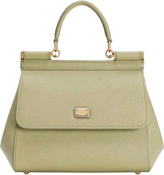 Dolce & Gabbana Femme, Sacs, Vert, Taille: ONE Size Sac &agrave; main Sicily Medium