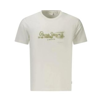 Pepe Jeans London Bianco Baumwoll-T-Shirt - - Tops - Herren - Wei&szlig; - L